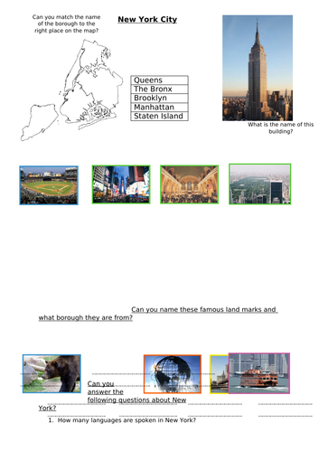 New York Case Study Year 4 | Teaching Resources