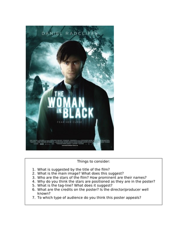 Woman in Black Media Unit | Teaching Resources