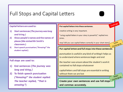 Creative Writing Punctuation | Teaching Resources