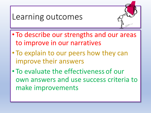 Creative Writing Assessment Review | Teaching Resources