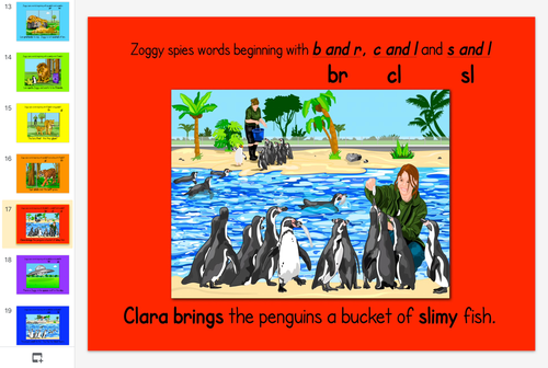 Initial Consonant Blends & Consonant Digraphs: GOOGLE CLASSROOM UNIT (3 ...