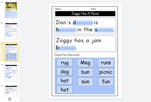 Phonic Writing Practice & Comprehension: Initial Sounds & Three Letter ...