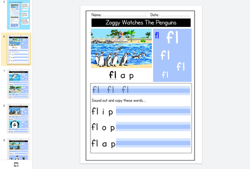 Phonic Writing Practice & Comprehension: Initial Consonant Blends ...