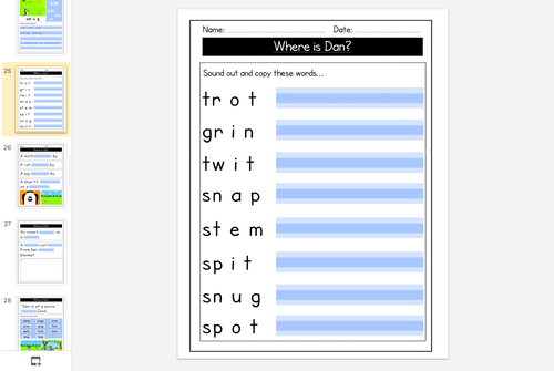 Phonic Writing Practice & Comprehension: Initial Consonant Blends ...