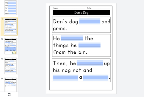 Phonic Writing Practice & Comprehension: Final/Double Consonant Blends ...