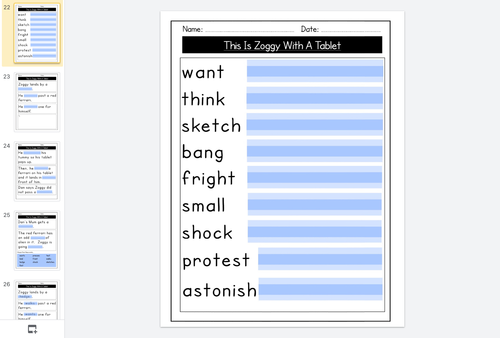 Phonic Writing Practice & Comprehension: Final/Double Consonant Blends ...
