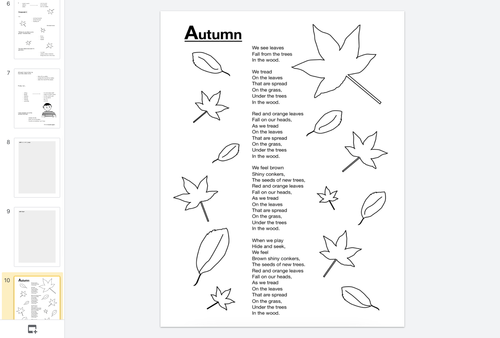 Write An Autumn Story: Digital Google Classroom Resource (7-12 years ...