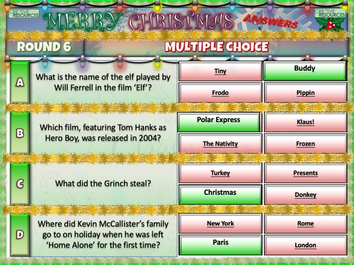 Primary Christmas Quiz | Teaching Resources