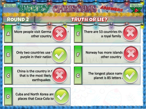 Christmas around the World KS2 Quiz | Teaching Resources