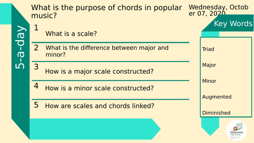 Scales, Keys and chords - wak-a-tube / Boomwhacker lesson | Teaching ...