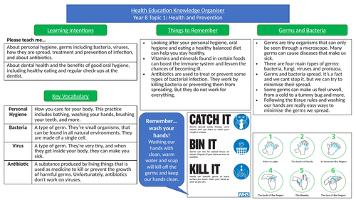 Year 8 PSHE / Health Education Knowledge Organisers Bundle | Teaching ...