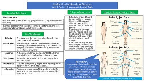 Year 9 PSHE / Health Education Knowledge Organisers Bundle | Teaching ...