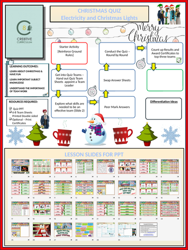 Science KS3 Christmas Quiz | Teaching Resources