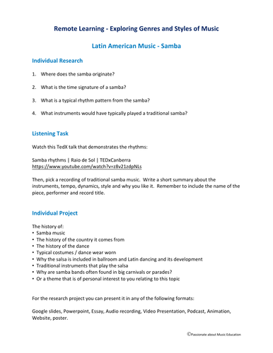 World Music Bundle for KS3 and KS4 Music Classes | Teaching Resources