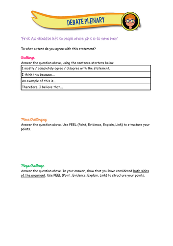 First Aid Primary PSHE | Teaching Resources