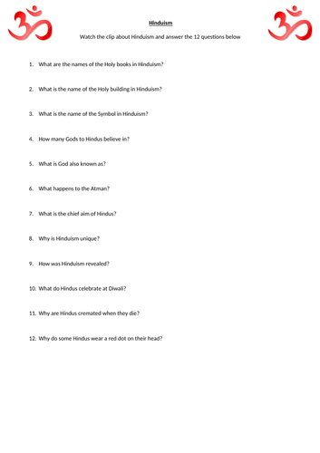 An introduction to Hinduism | Teaching Resources