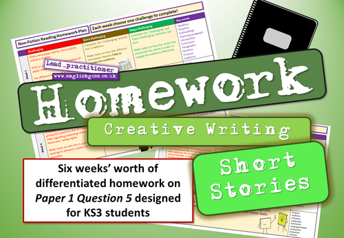 Creative Writing Homework | Teaching Resources