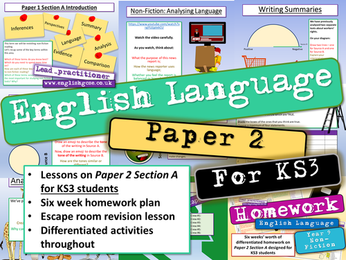 English Year 9 Complete | Teaching Resources