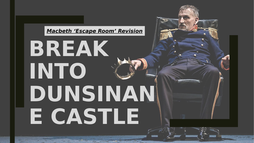 'Macbeth' full text revision escape room | Teaching Resources