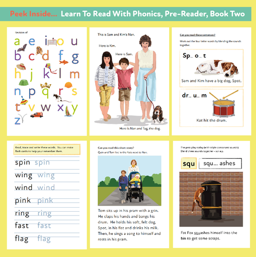 Learn To Read With Phonics Pre Readers Books 1 & 2 | Teaching Resources