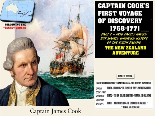 CAPTAIN COOK'S FIRST VOYAGE OF DISCOVERY 1768-1771 -NEW ZEALAND ...