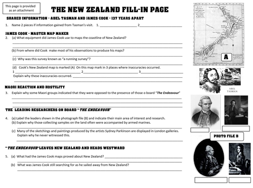 CAPTAIN COOK'S FIRST VOYAGE OF DISCOVERY 1768-1771 -NEW ZEALAND ...