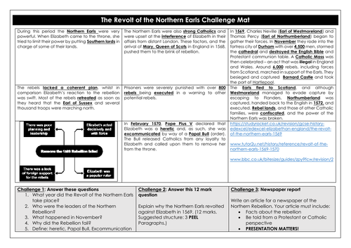 Northern Uprising | Teaching Resources