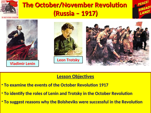 October Revolution 1917 - Reasons for the Bolshevik Success | Teaching ...