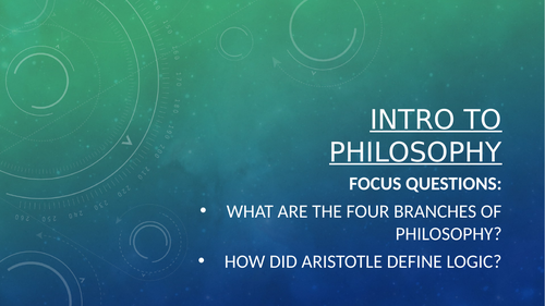 Intro to Philosophy & Logic lesson | Teaching Resources