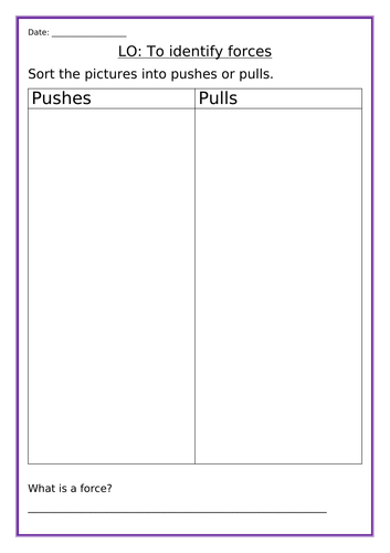 Year 5 Forces Lesson (Differentiated) - Start of Topic | Teaching Resources
