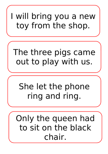 NL Active Literacy - Stage 2 Dictated Sentences | Teaching Resources