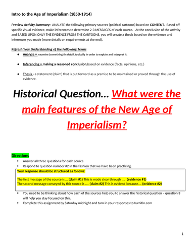Complete Unit : Imperialism | Teaching Resources