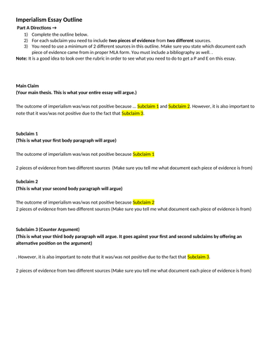 Complete Unit : Imperialism | Teaching Resources