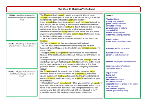 A Christmas Carol Revision Resources Teaching Resources