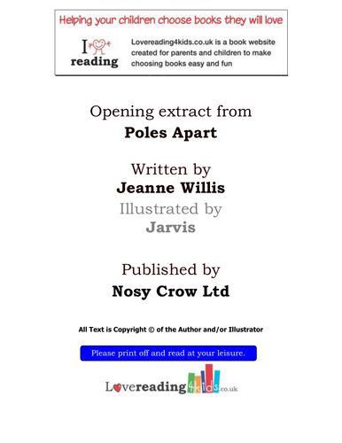 Poles Apart - Jeanne Willis - Whole Class Reading Session! | Teaching ...