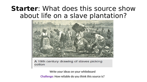 Slavery - Life on a Plantation | Teaching Resources