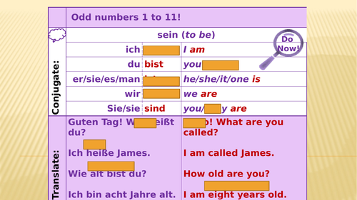 BUNDLE Y7 German Lessons 1 to 15 - Complete Lessons for Basics ...