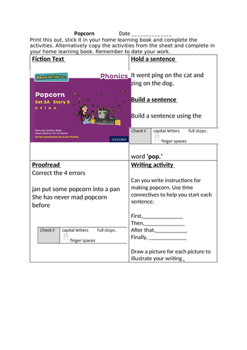 RWInc Purple story books - activity sheets | Teaching Resources