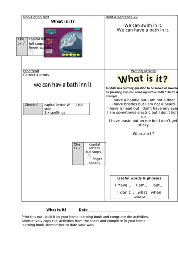 RWInc Purple story books - activity sheets | Teaching Resources