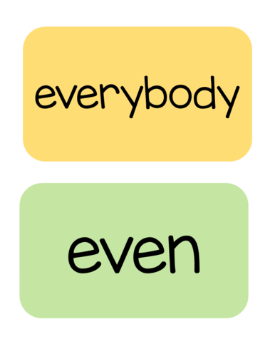 Year 1 and Year 2 (KS1) Common Exception Words Flashcards | Teaching ...