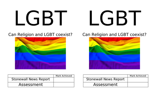 Religious Studies LGBT Lesson 1 of 6 | Teaching Resources
