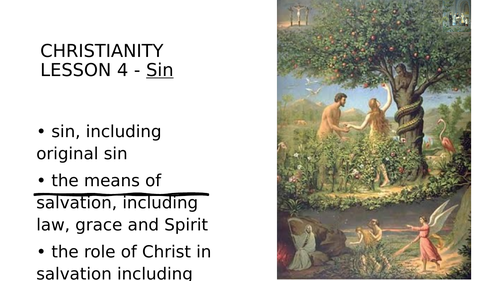 RE: Christianity - Sin & Salvation | Teaching Resources