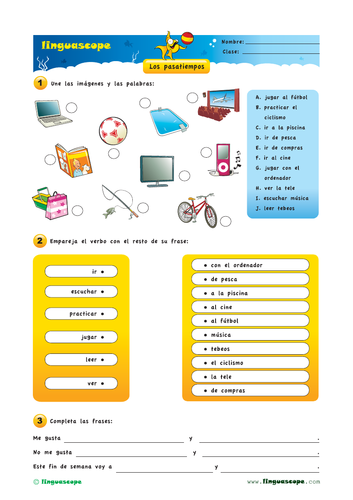 TIEMPO LIBRE BUNDLE | Teaching Resources