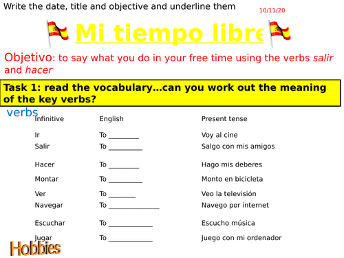 TIEMPO LIBRE BUNDLE | Teaching Resources
