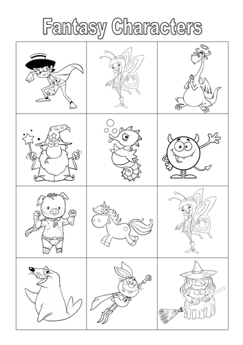 Fantasy Characters for Creative Writing | Teaching Resources
