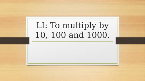 Mathematics: Multiplying by 10, 100 and 1000 (KS1 and KS2) | Teaching ...