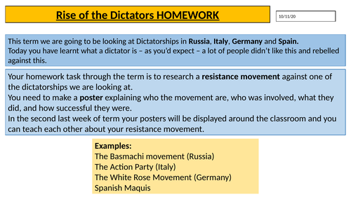 Rise of the Dictators Unit | Teaching Resources