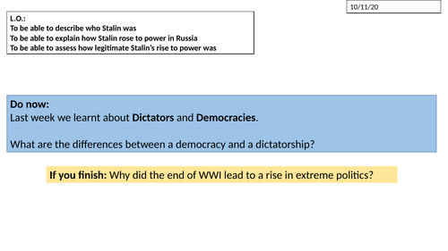 Rise of the Dictators Unit | Teaching Resources