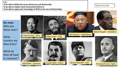 Rise of the Dictators Unit | Teaching Resources