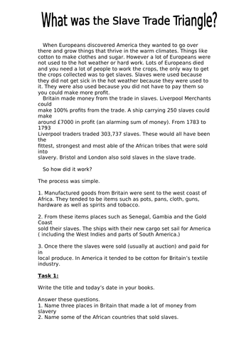 Slavery unit | Teaching Resources